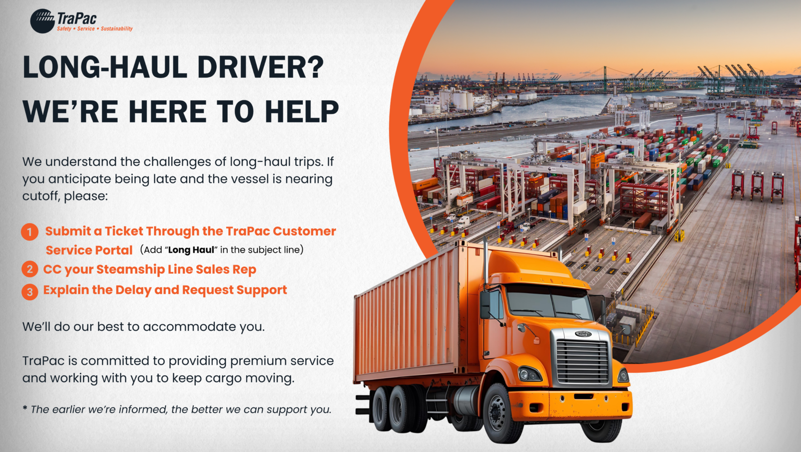 Long Haul Drive? We‘re Here to Help | TraPac